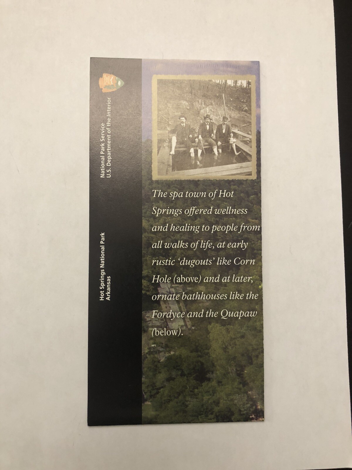 Hot Springs National Park Unigrid Brochure Map NPS Newest Version ...