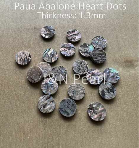 J&N Pearl 9mm 20pcs Paua Abalone Heart Inlay Eyes Dots Materials | eBay