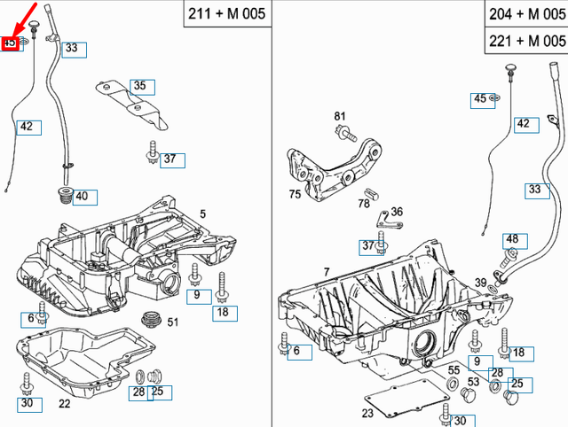 Mercedes-Benz GL X164 Dipstick Seal A0069972645 Genuine for sale online ...