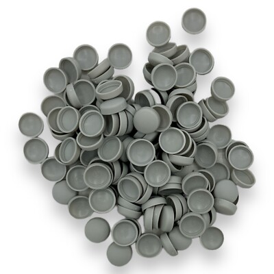 Light Grey, Two Piece Matt 10/12g Dome Screw Snap-Caps™ Cover Plastic ...