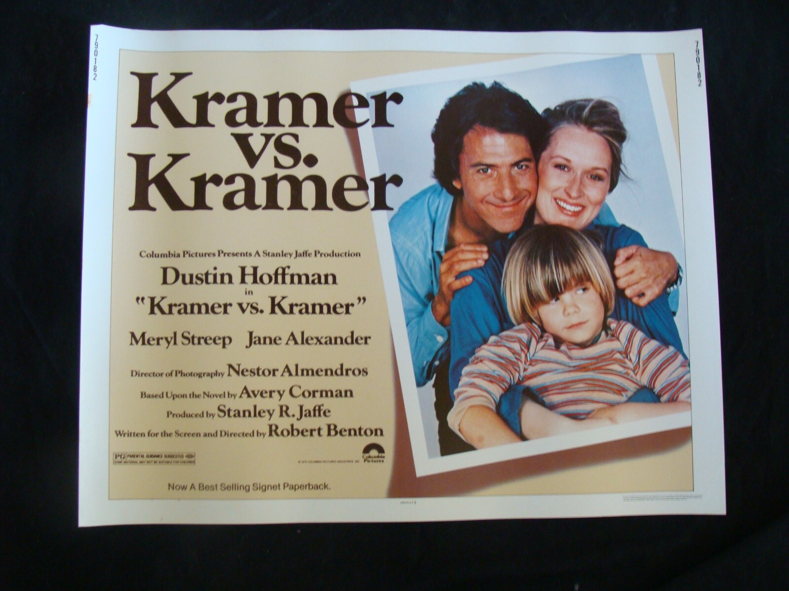 KRAMER VS KRAMER movie poster DUSTIN HOFFMAN MERYL STREEP 1/2sheet 1979 ...