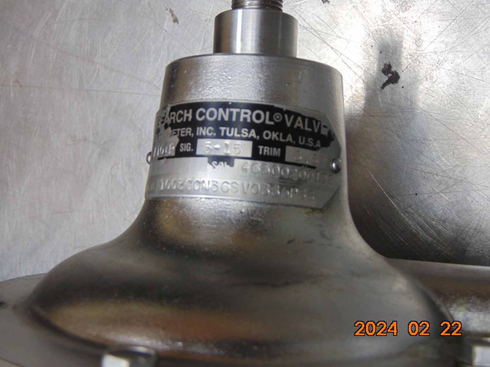 BADGER METER 3-15 RESEARCH CONTROL VALVE FOXBORO SRP981 PNEUMATIC ...