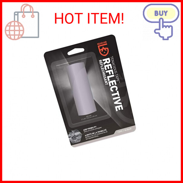 Gear Aid Tenacious Tape Reflective for Safety, Jackets, Bike and ...