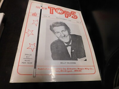 The New Tops Magazine Of Magic For Magicians 1966 September | eBay