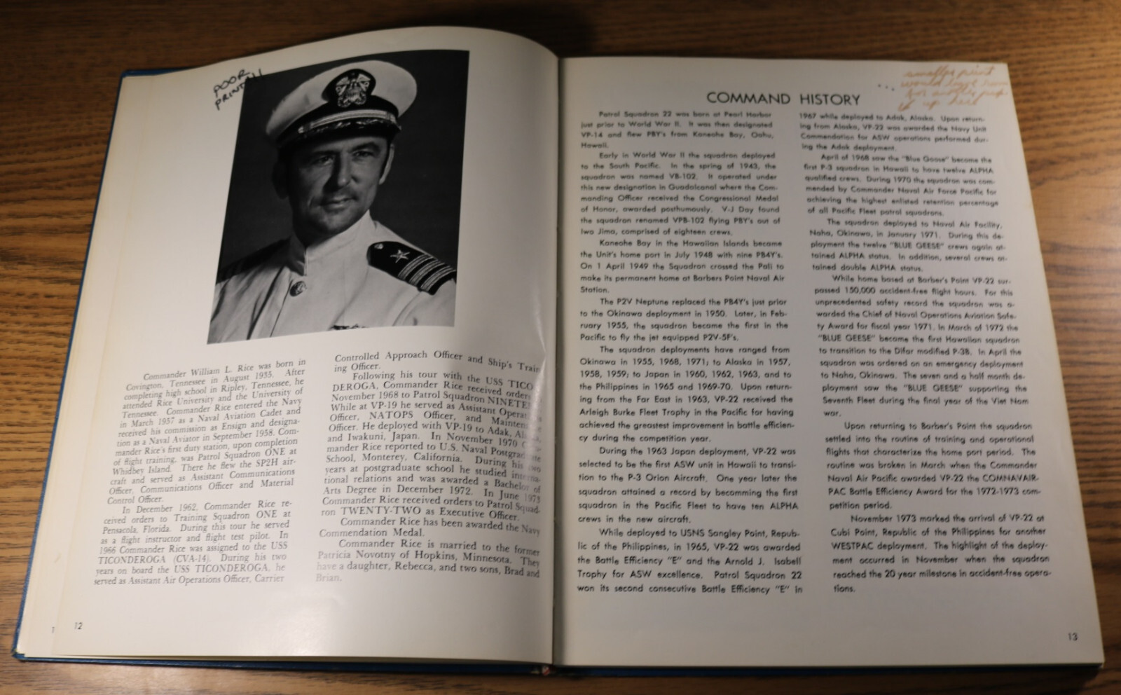Patrol Squadron VP-22 US Navy Cruise Book 1973 1974 Patron 22 Blue ...