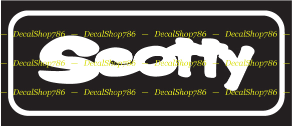 Scotty Fishing Reels & Rods - Outdoor Sports - Vinyl Die-Cut Peel N ...