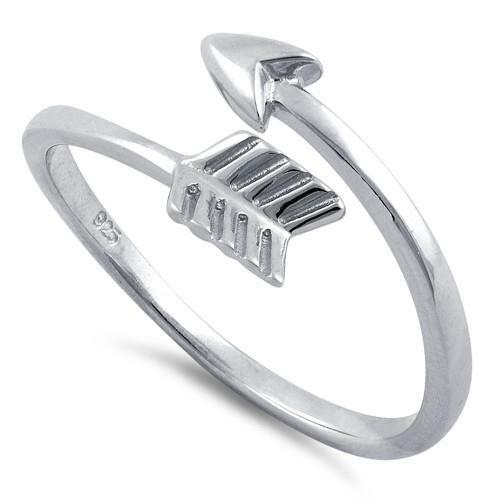 Solid 925 Sterling Silver Arrow Ring All Sizes | eBay UK
