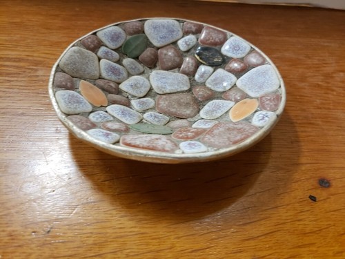 Vintage Mid Century Japanese River Stone Trinket Dish | eBay