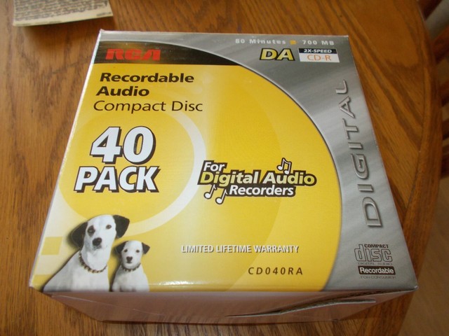 RCA RECORDABLE AUDIO COMPACT DISC 40 PACK BRAND NEW IN BOX | eBay