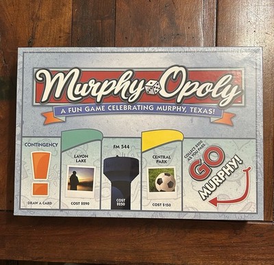 Murphy Opoly Monopoly Board Game celebrating Murphy Texas New Factory ...