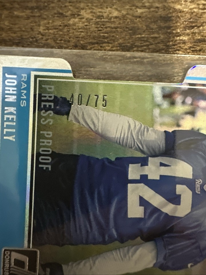 2018 Panini Donruss - Rated Rookie John Kelly Die Cut /75 Press Proof ...