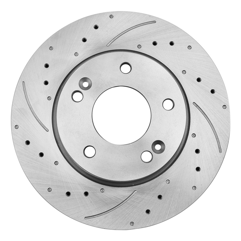 Front Disc Rotors and Ceramic Brake Pad for Hyundai Elantra 2007-2010 2 ...