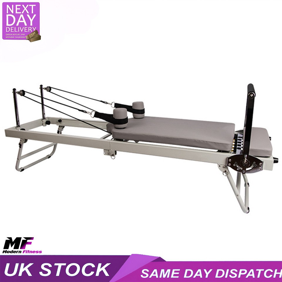 Pilates Reformer Folding and Compact Ideal For Home Gym Studio | eBay UK