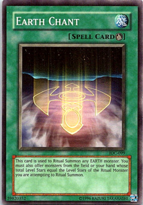 Yu-Gi-Oh! - Earth Chant IOC-099 - 25th - Unl. Ed. - NM/M | eBay