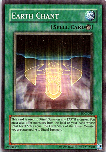 Yu-Gi-Oh! - Earth Chant IOC-099 - 25th - Unl. Ed. - NM/M | eBay