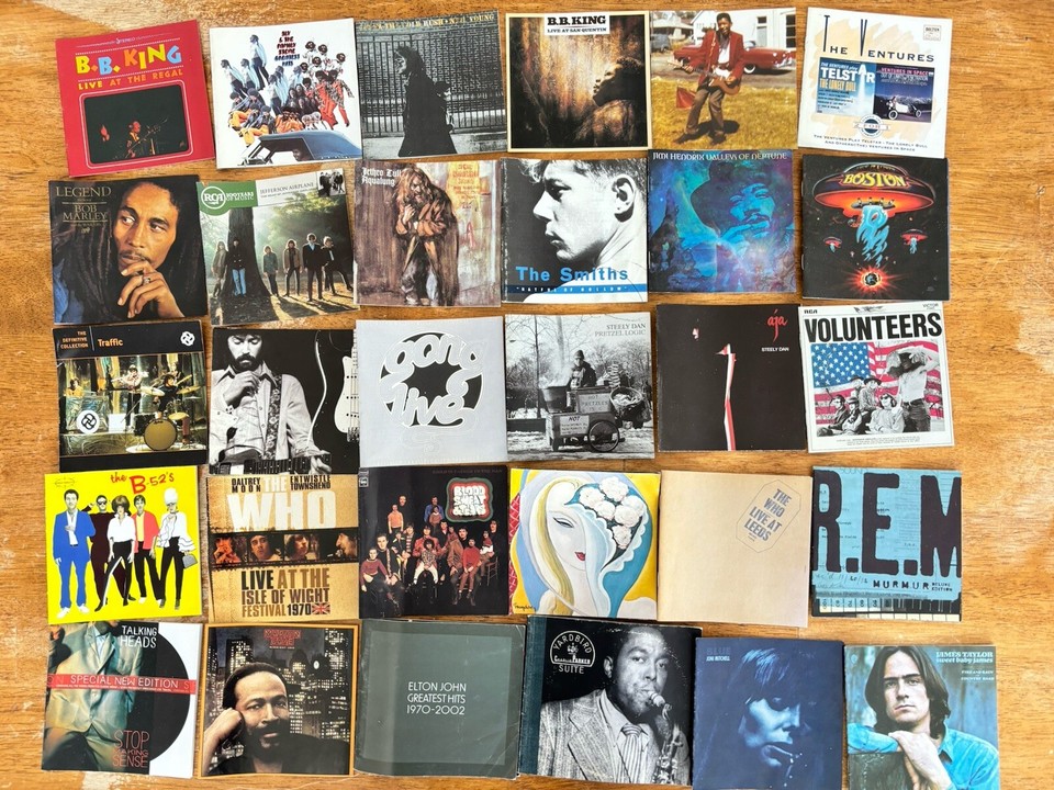 Large CD Album Booklets Only Lot - Rock - Reggae - Blues - Pop ...