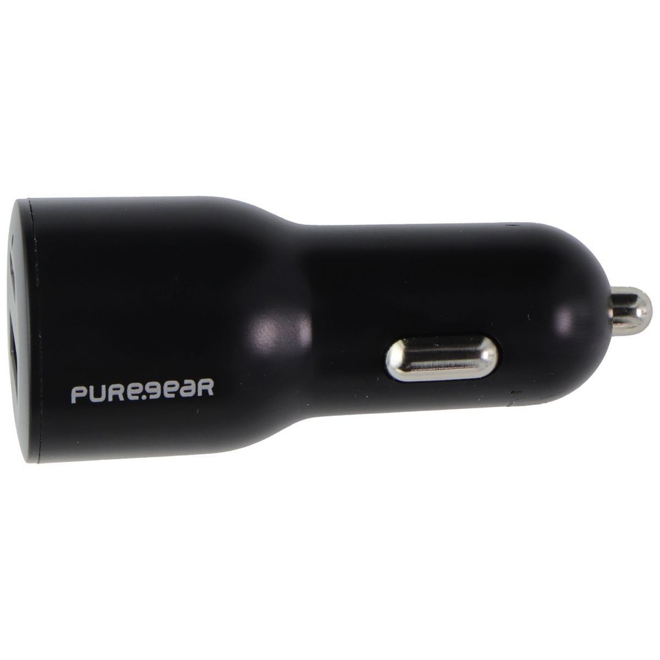 PureGear (42W) LightSpeed Car Charger with USB-C and USB-A Ports ...