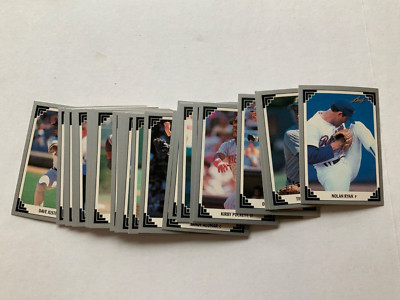 1991 Leaf Preview Set 26 Cards Bonds Bo Mattingly Ryan Sandberg Gwynn ...