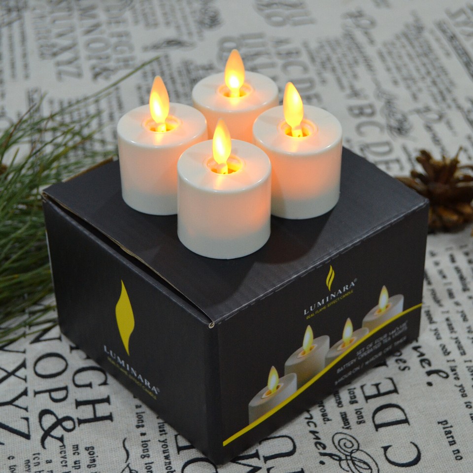 Luminara Flameless Flicker Led Tea Light with Remote Votive Candle for ...
