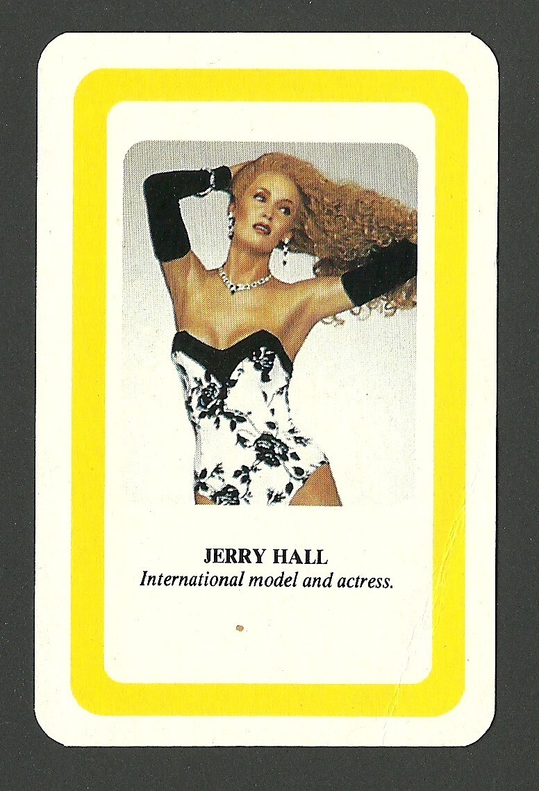 Jerry Hall Model Madame Tussauds Single Collector Playing Card | eBay