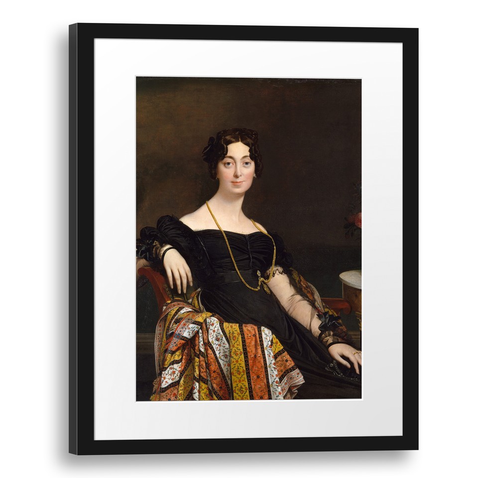 Kunstdruck Jean Auguste Dominique Ingres - Madame Jacques-Louis Leblanc ...