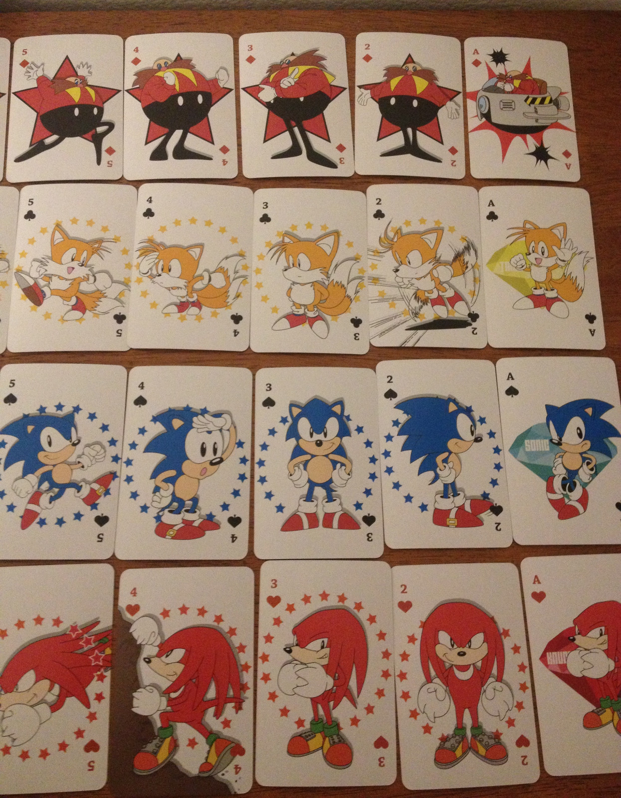 Single Cards Sonic The Hedgehog Playing Cards Toys