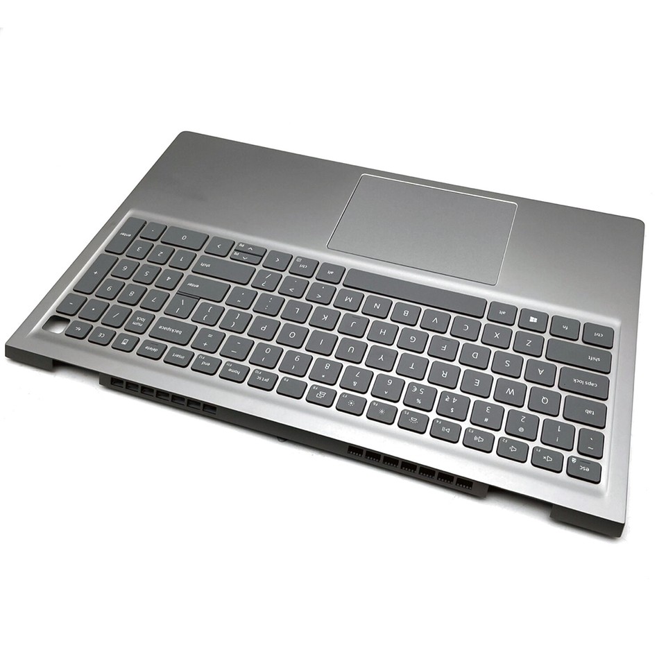 Gray Palmrest Backlit Keyboard Touchpad For Dell Inspiron 15Pro 5510 ...
