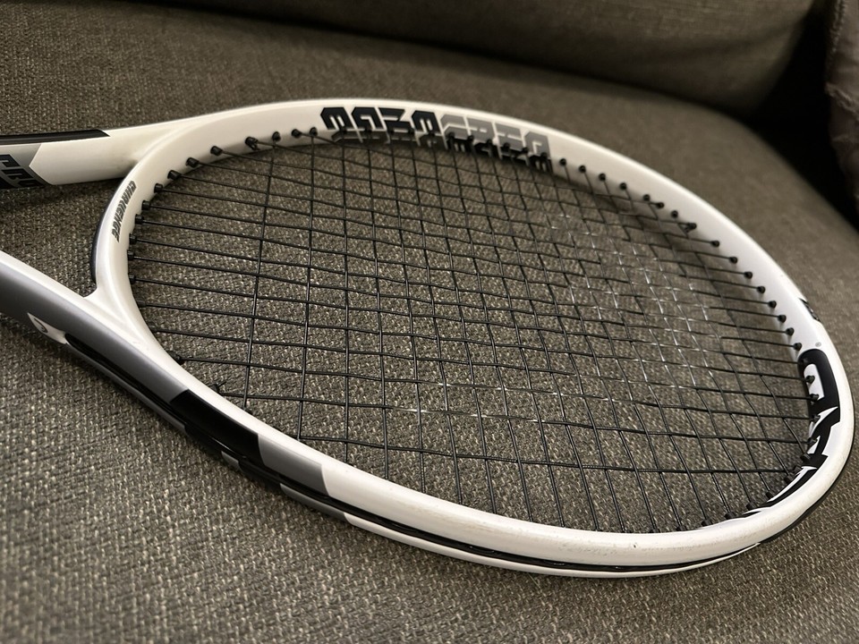 White HEAD Challenge Pro Tennis Racquet With Over Grip 10.4 Oz | eBay