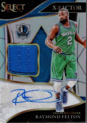 2021-22 Select X-Factor Memorabilia Signatures #13 Raymond Felton Auto ...