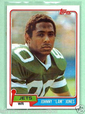 JOHNNY "LAM" JONES 1981 81 Topps #16 - New York Jets - Shipping | eBay