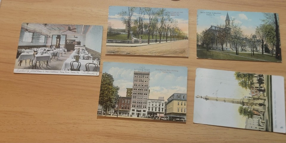 Lot of 17 Antique Easton Pennsylvania Postcards City Views Early 1900s ...