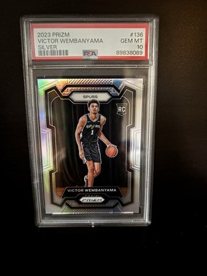 Victor Wembanyama - 2023 Prizm Silver Prizm (RC) Gem Mint PSA 10 Spurs ...