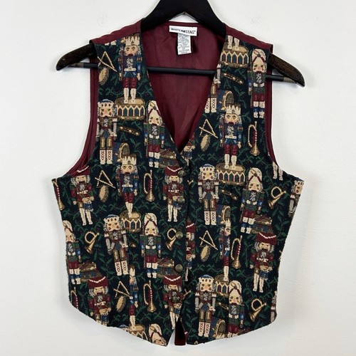 Vintage White Stag Nutcracker Printed Vest Size Medium | eBay