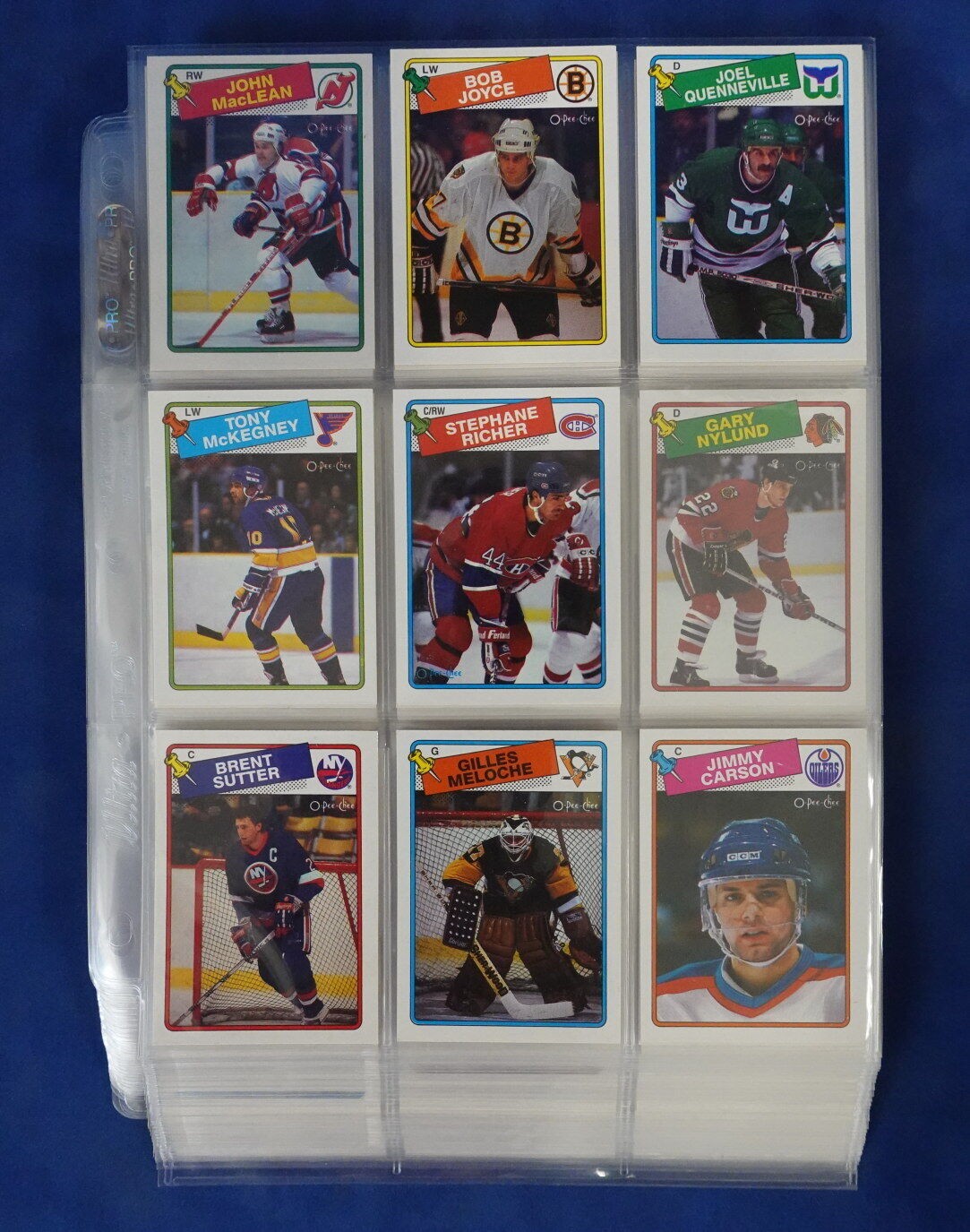 1988 O-PEE-CHEE HOCKEY PARTIAL SET 175/264 IN PAGES MINT *369930 | eBay