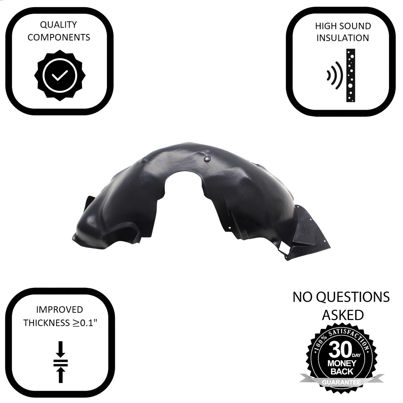 Fender Liner Driver Side for Chevrolet Camaro 2014-2015 GM1248251 ...