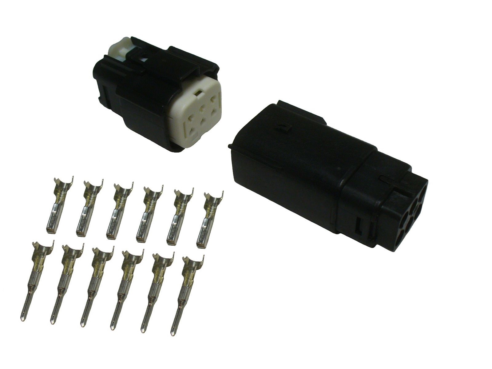 Molex MX150L Sealed 6 Pin Connector With Terminals 18-22 AWG Waterproof ...