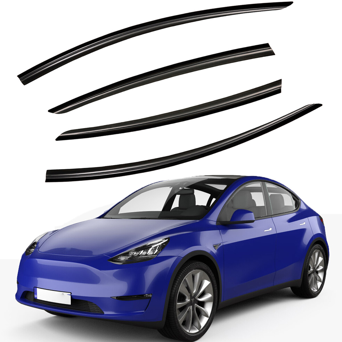Car Window Shades Tesla Model 3 Window Wind Deflector For Tunland 7/9 ...