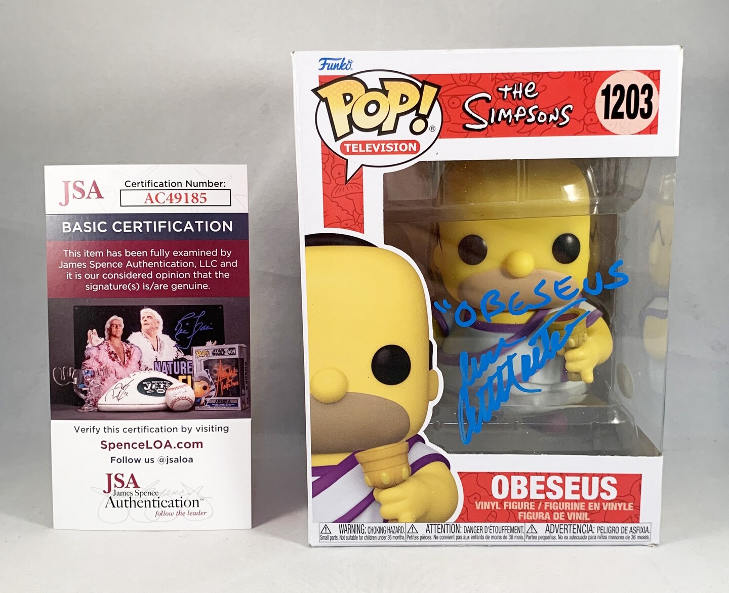 Dan Castellaneta Signed Funko Pop JSA Obeseus Homer Simpsons COA | eBay