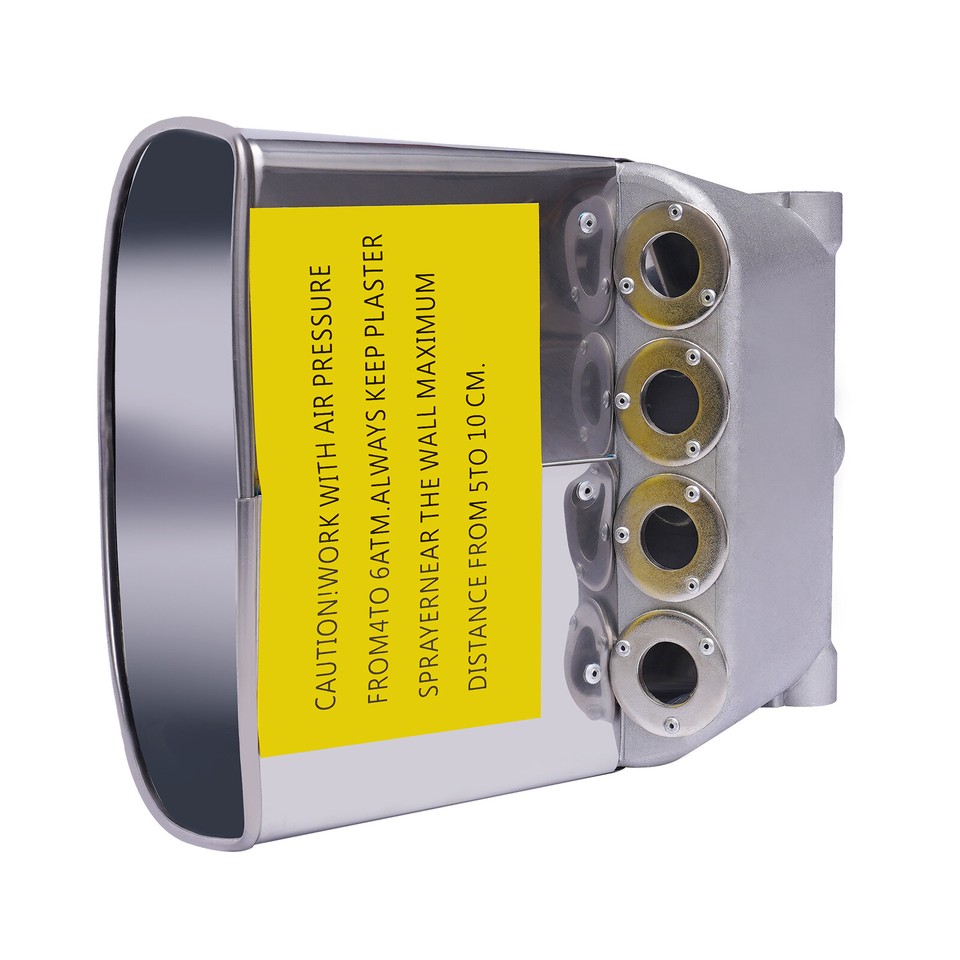 Cement Mortar Concrete Stucco Sprayer Hopper 4 Jet Air Paint Wall ...