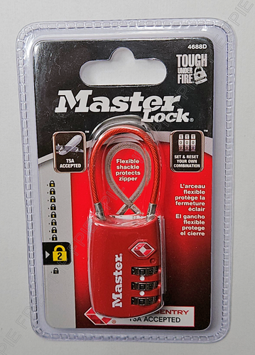 Master Lock 4688D Luggage Lock with Flexible Shackle for sale online | eBay