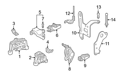 Genuine OEM Engine Mount Support Bracket for Mercedes 2462401209 | eBay