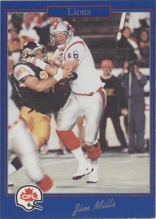 1991 Jogo CFL - Jim Mills #166 (RC) for sale online | eBay