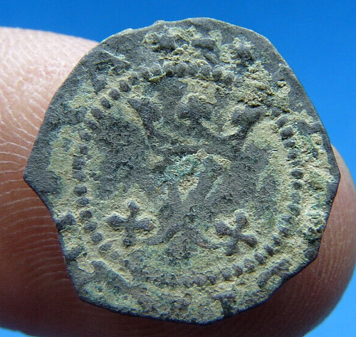 1474 - 1504 YEAR FERDINAND & ISABELLA ANTIQUE COIN COLUMBUS ERA COLON ...