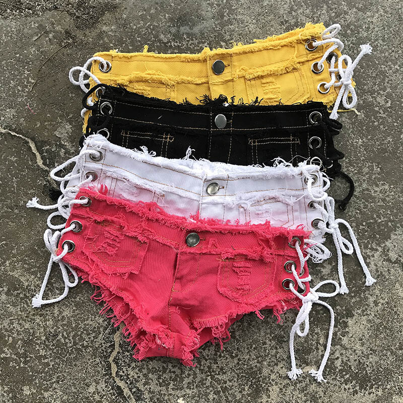 Sexy Women Mini Hot Pants Jeans Shorts Denim Low Waist Shorts Clubwear ...