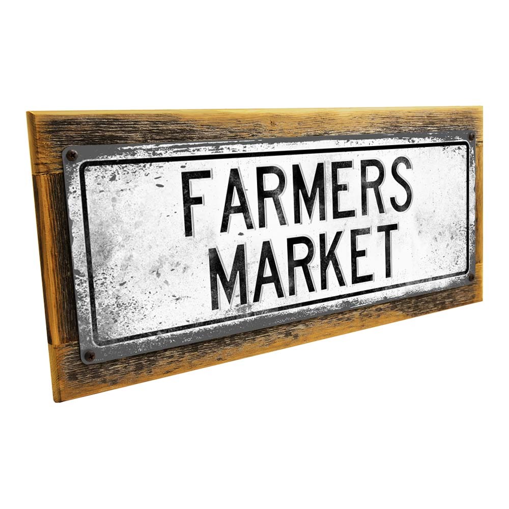 Farmers Market Metal Sign; Wall Decor for Farm and Country | eBay