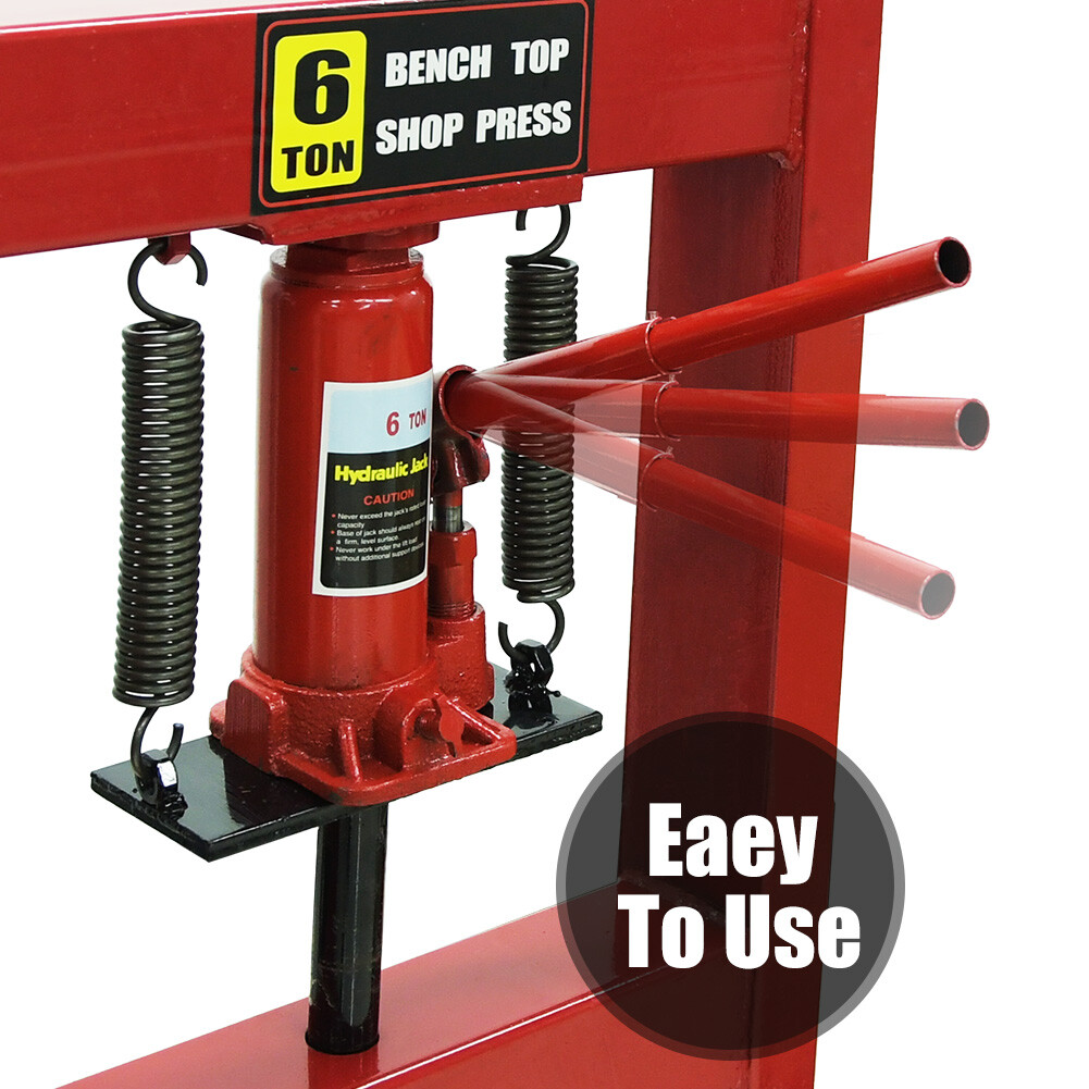 6ton Workshop Press Machines Hydraulic Bench Press + 10x Wheel Bearing ...