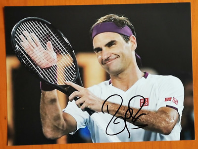 Roger Federer Signed Autographed 10x8 Photo, Tennis Champion | eBay