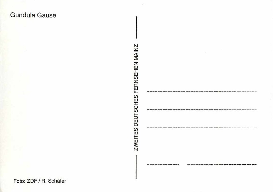 Gundula Gause ZDF Nachrichtensprecherin signierte Autogrammkarte | eBay