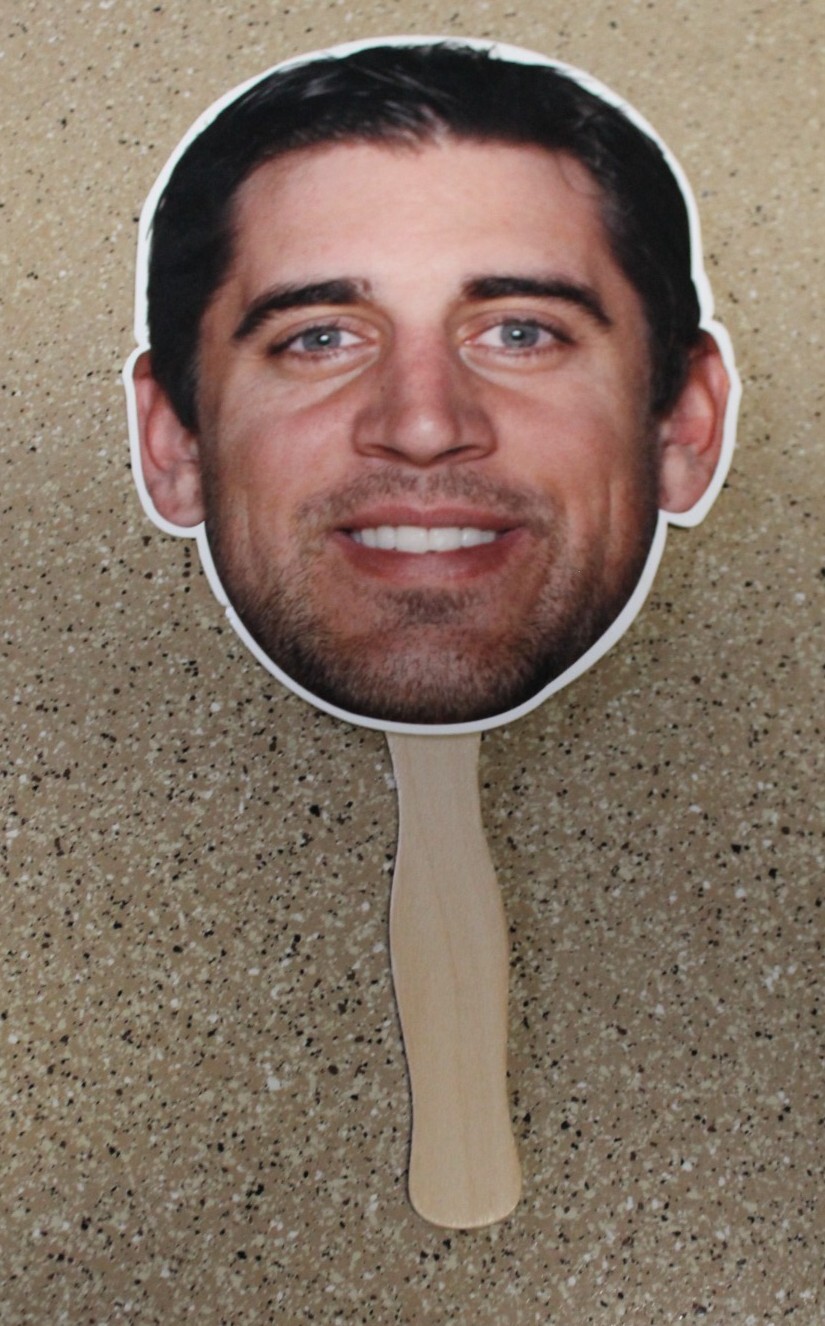Aaron Rodgers Head shot on a stick | eBay