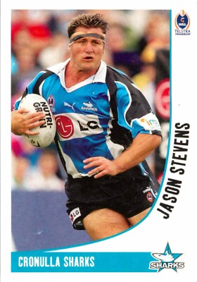 2003 CRONULLA SHARKS NRL Card JASON STEVENS Daily Telegraph | eBay